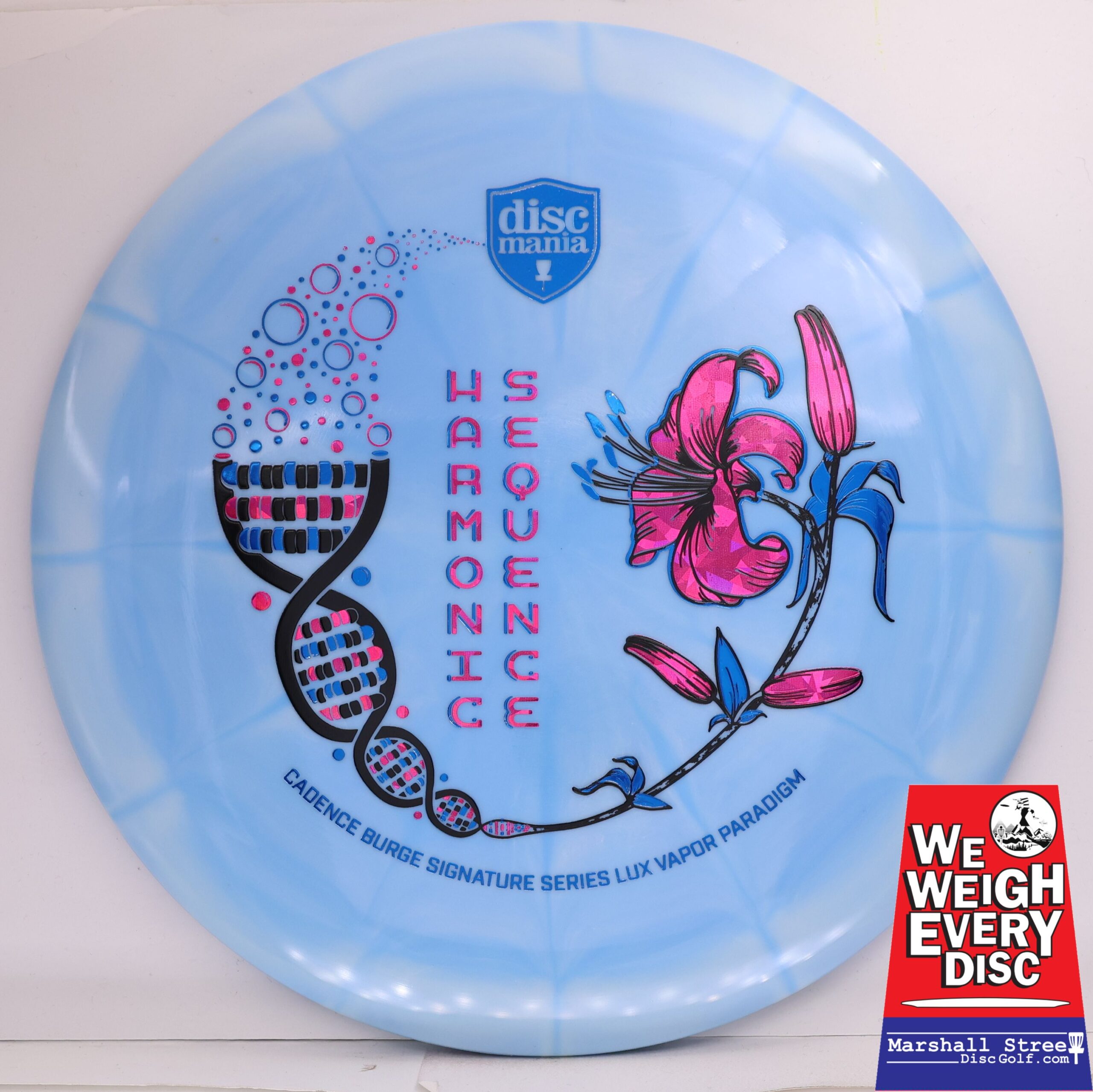 Lux Vapor Paradigm, Cadence Burge Triple Stamp • Marshall Street Disc Golf